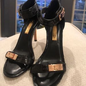 BCBG Shoes | Max Azria Black Stiletto Heel Sandals | Poshmark